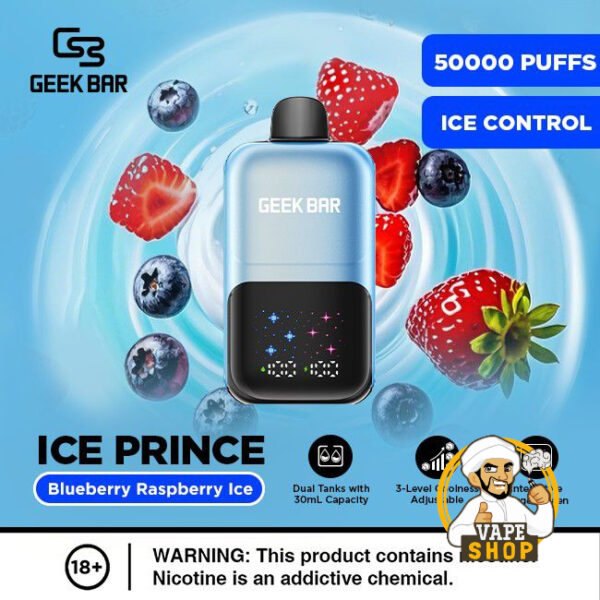 Geek Bar Ice Prince Upto 50000 Puffs 50mg Nicotine Disposable - Best ...
